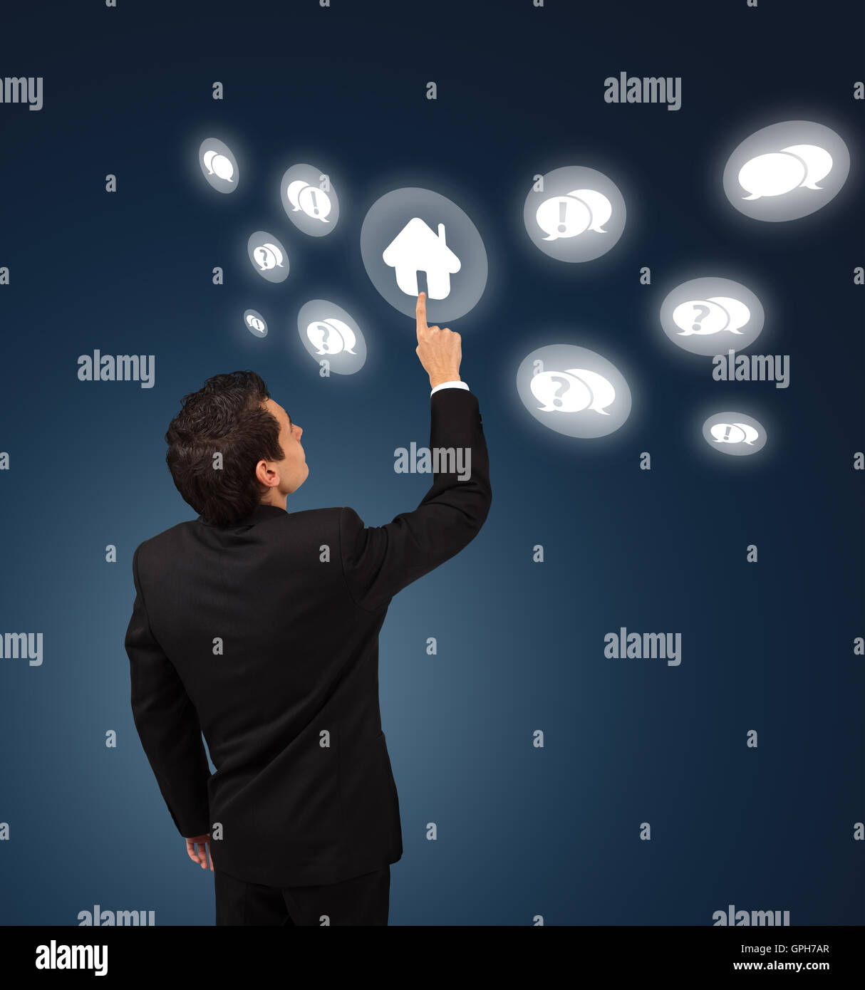 Back work hand pressing hi-res stock photography and images - Alamy