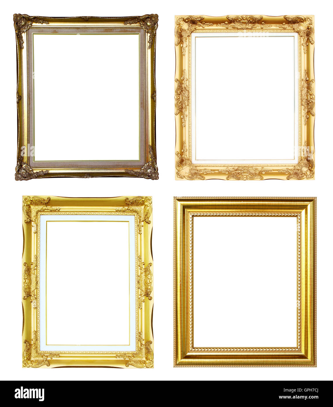 4 golden frame Stock Photo - Alamy