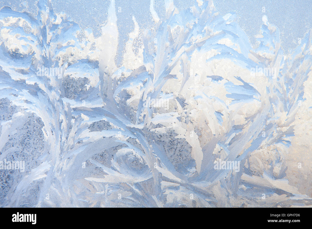 background of painting on the frozen window by frost - nobody Stock ...