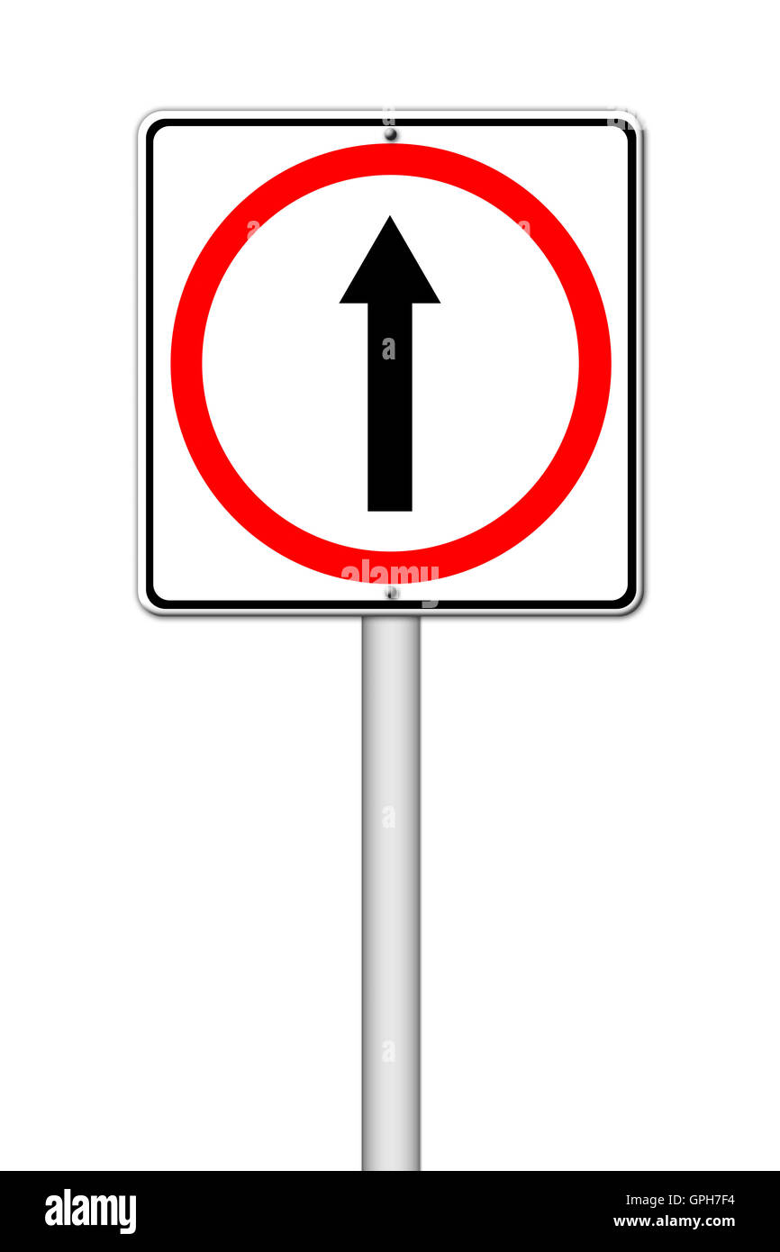 go ahead the way ,forward sign Stock Photo - Alamy