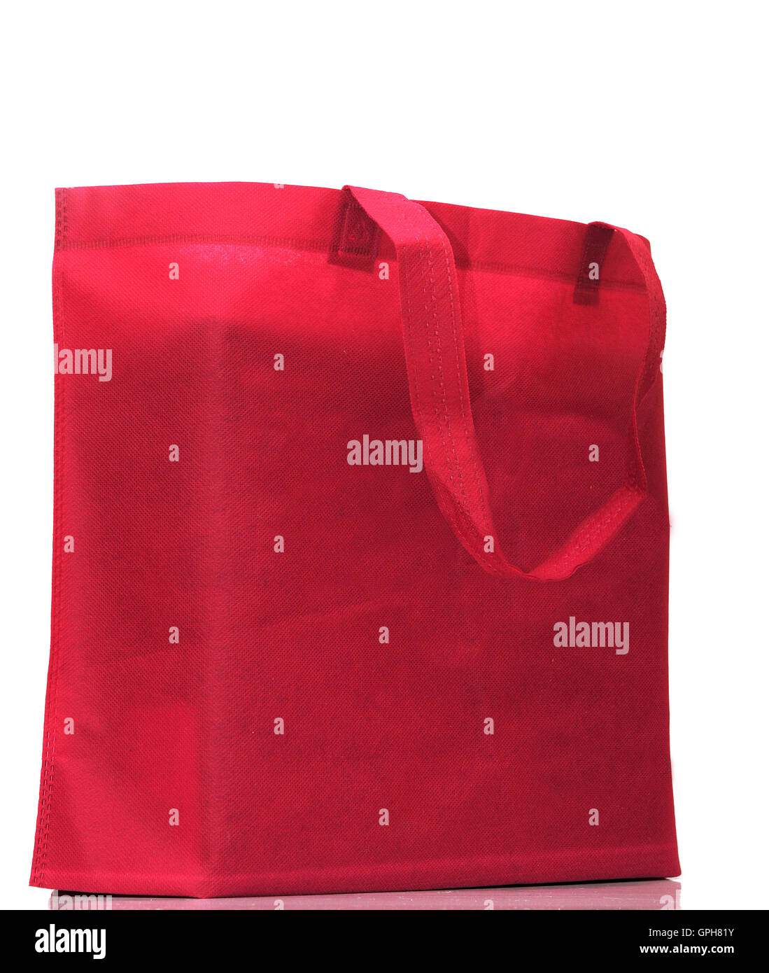 red bag on the white Stock Photo - Alamy