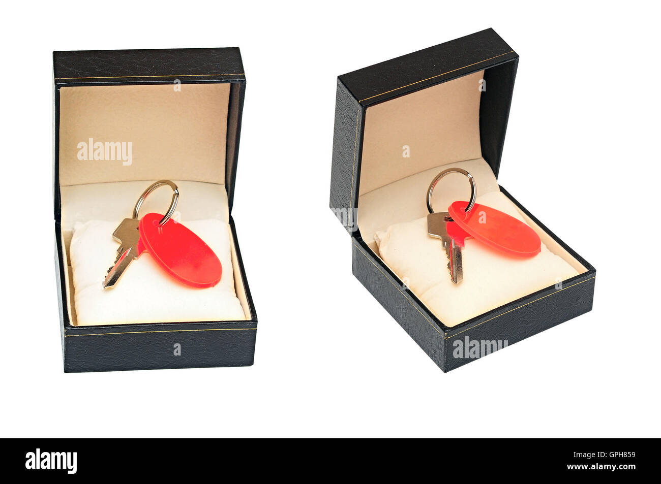 Home in box isolated on hi-res stock photography and images - Alamy