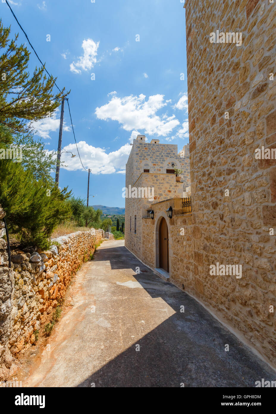 Traditional Greek-orthodox church of Taxiarchis in Itilo village ...