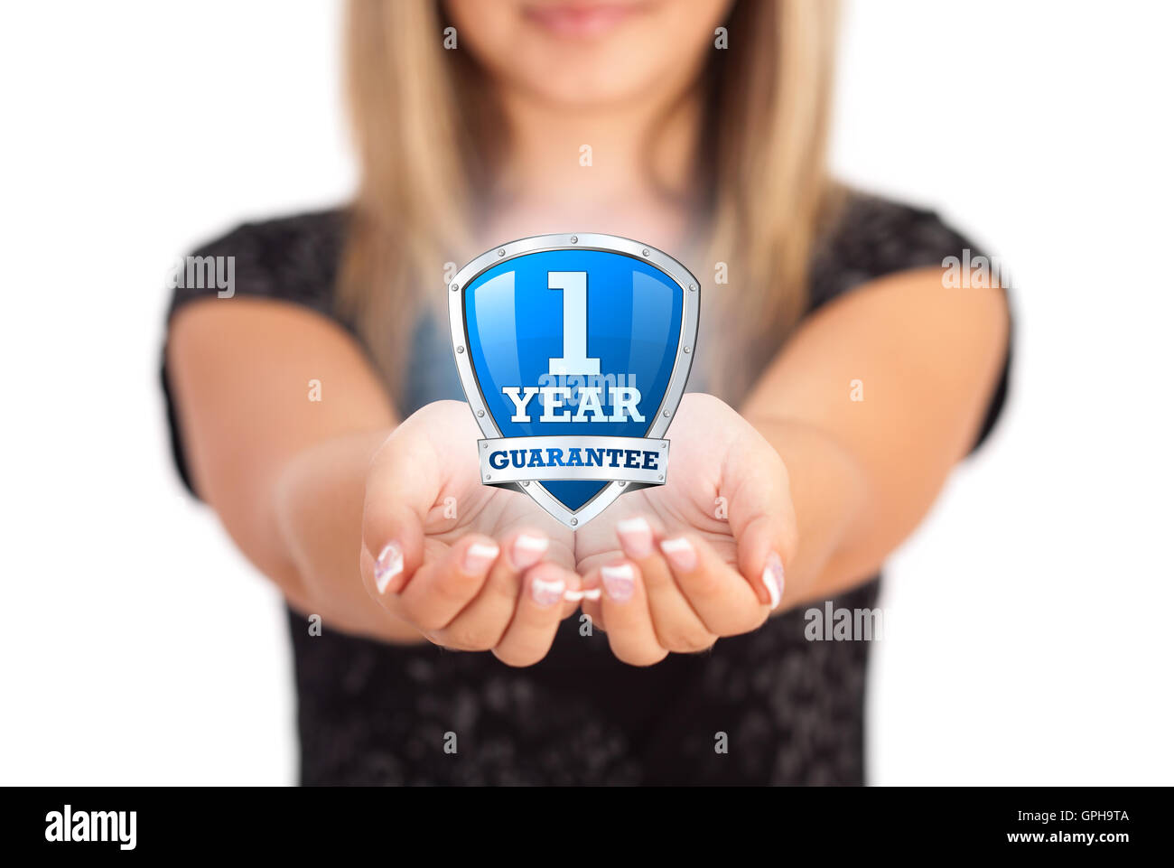 hands holding protective shield Stock Photo - Alamy