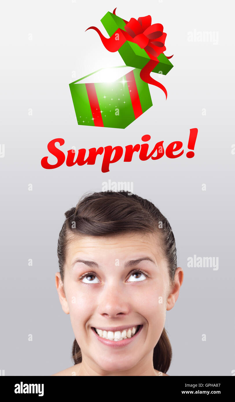 Young girl looking at recreational signs Stock Photo - Alamy