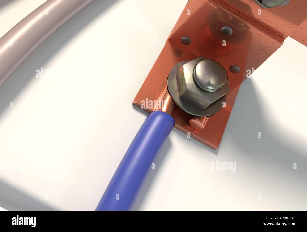 Wire connector terminal 3d illustration Stock Photo - Alamy