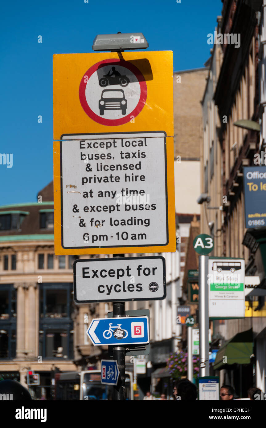 Traffic restrictions sign Stock Photo - Alamy