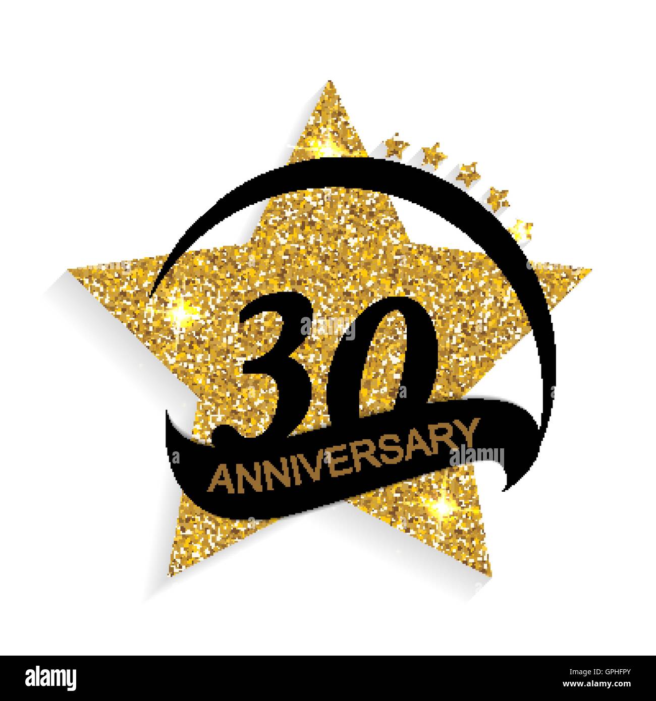 Template Logo 30 Anniversary Vector Illustration Stock Vector Image ...