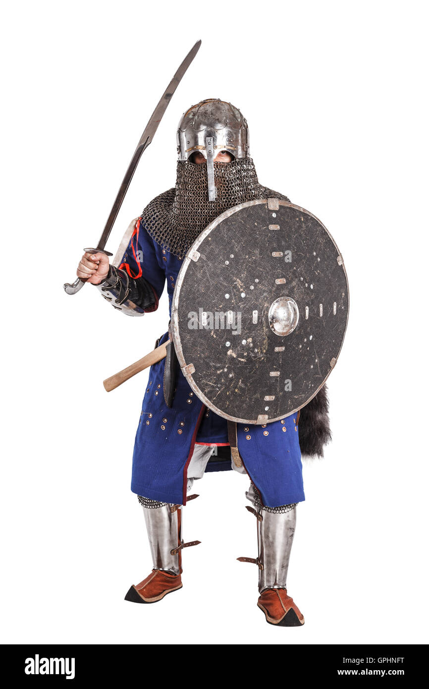 Mongol warrior in armour Stock Photo - Alamy