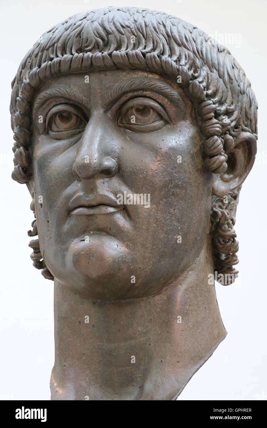 Antique sculpture of Jupiter in the Capitoline museums in Rome Stock ...