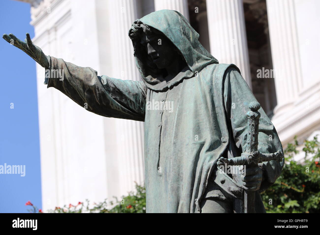 Statue of Cola di Rienzo in Rome Stock Photo - Alamy