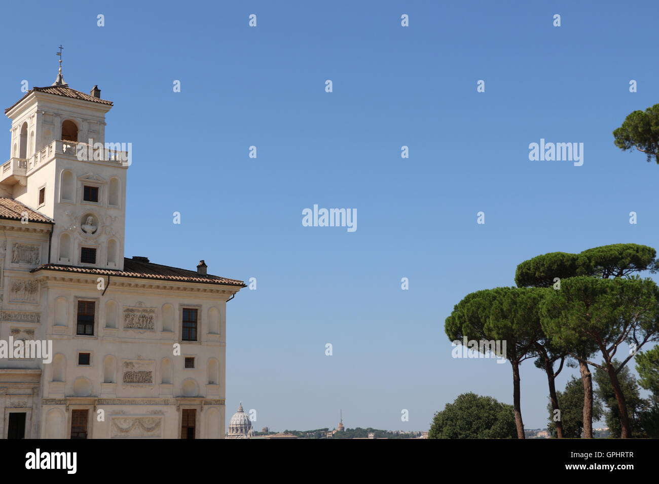 The villa Medici in the city of Rome Stock Photo - Alamy