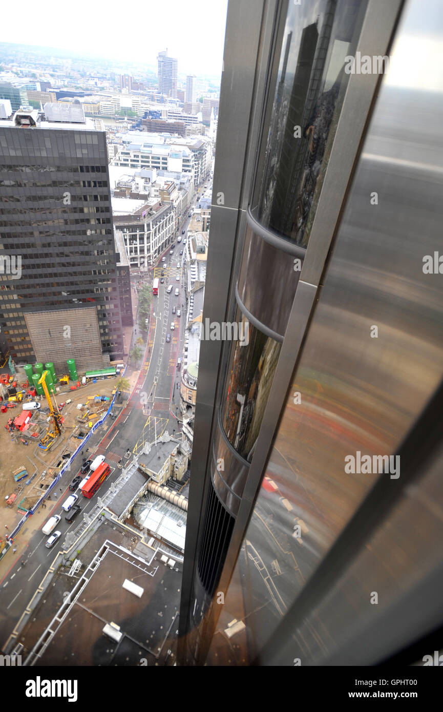 London skyline from high view point of a skyscraper window Stock Photo ...