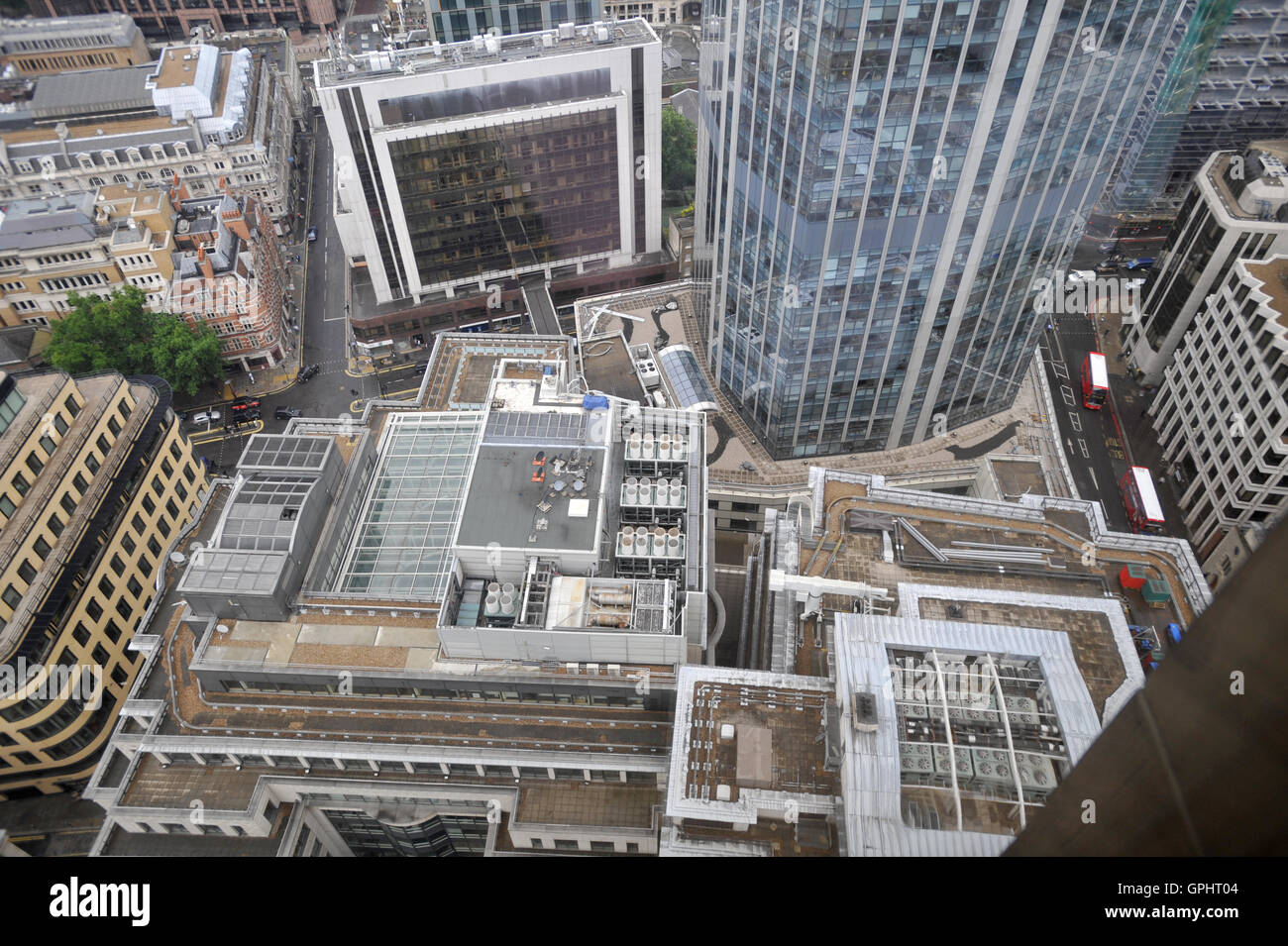 London skyline from high view point of a skyscraper window Stock Photo ...