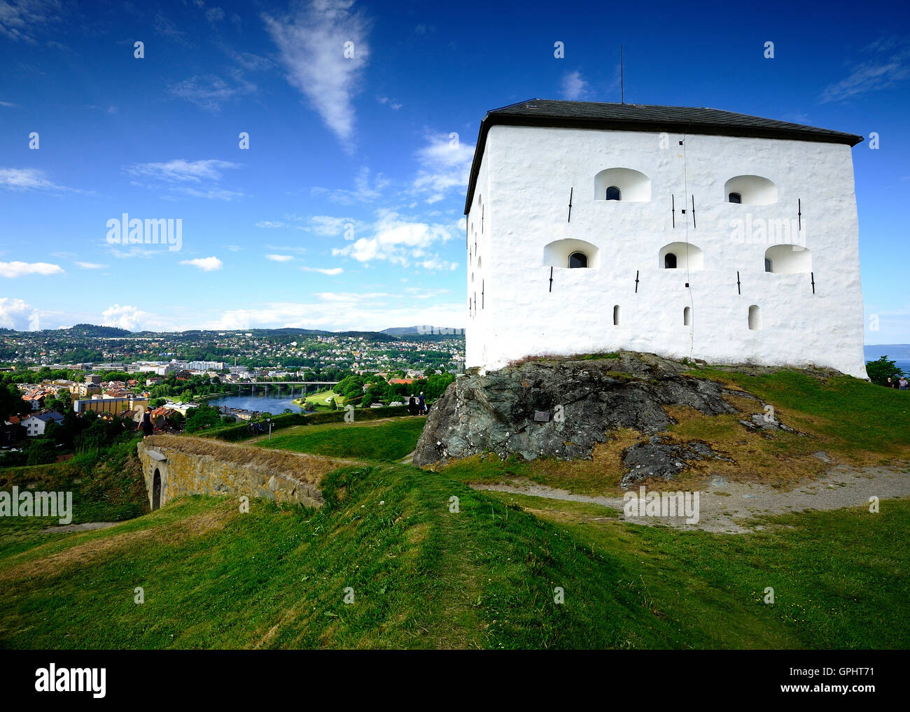 The fort at the Kristiansten Festning Stock Photo - Alamy