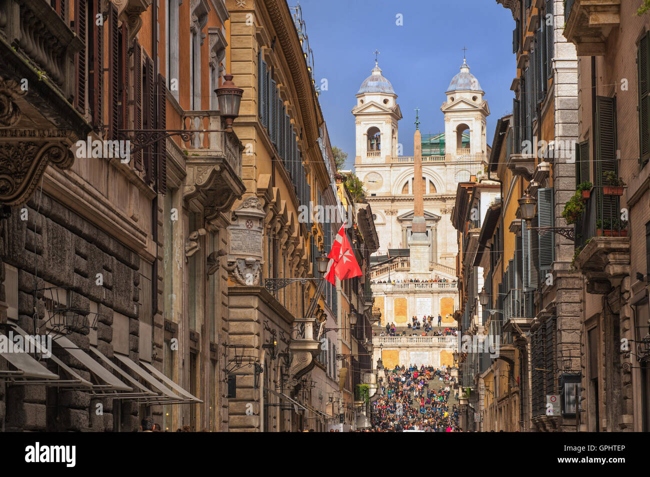 Rome street view hi-res stock photography and images - Alamy