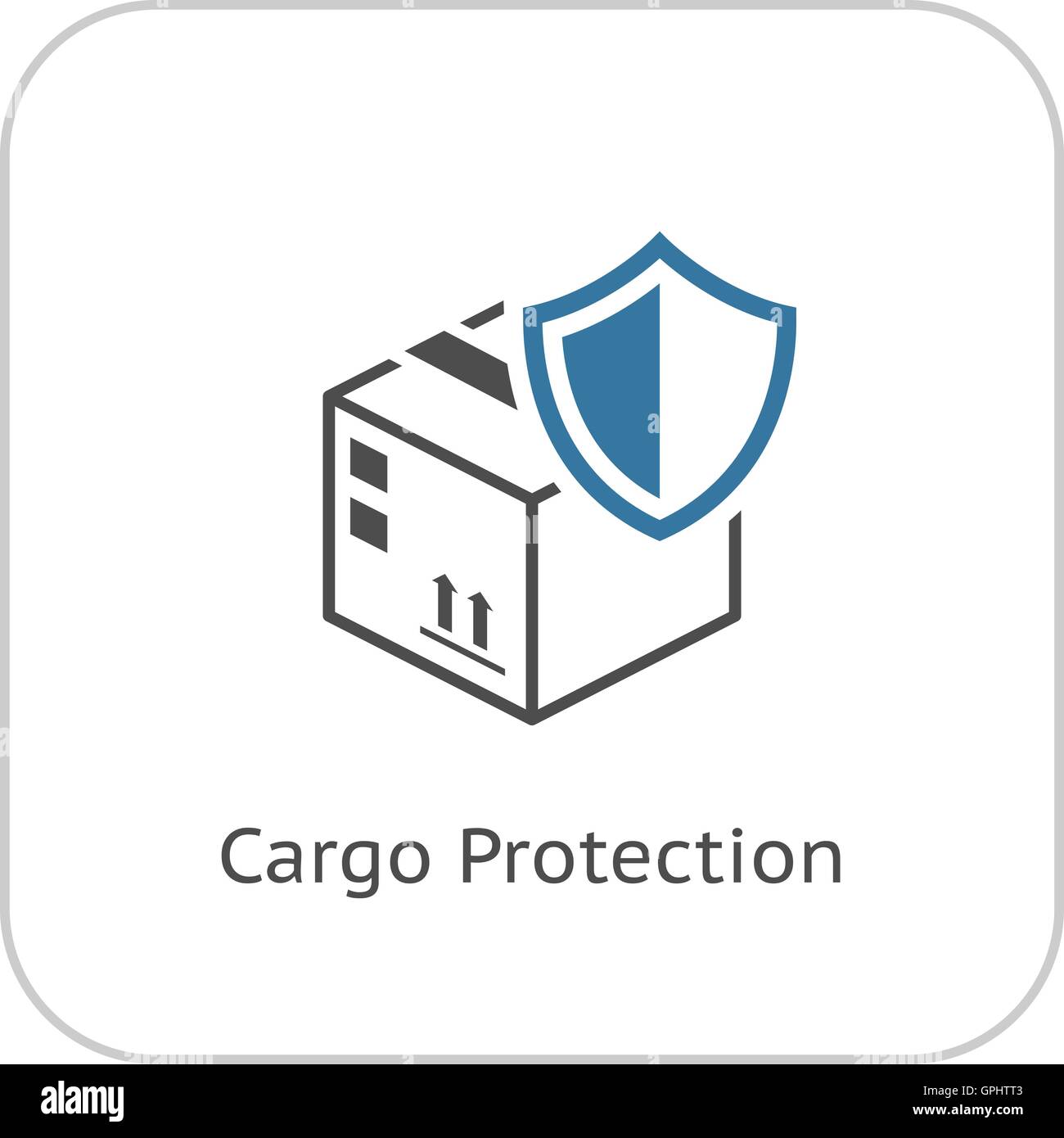 Cargo Protection Icon. Flat Design Stock Vector Image & Art - Alamy