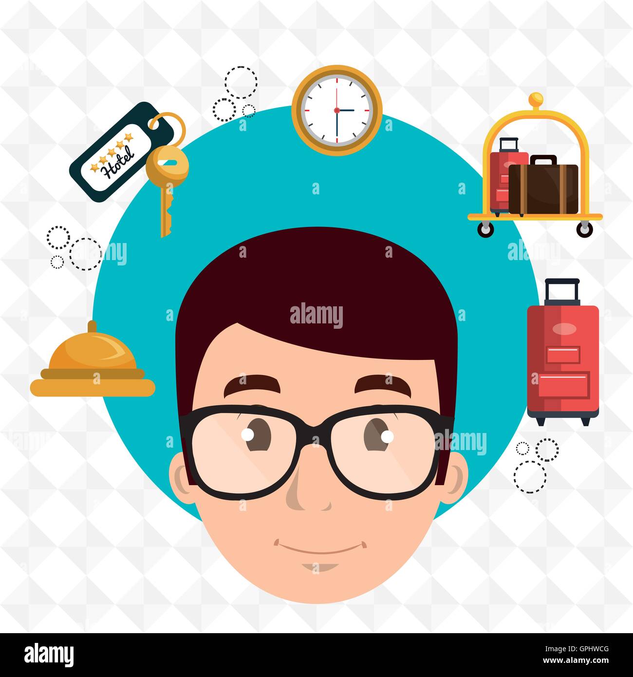 employee hotel building icon Stock Vector Image & Art - Alamy