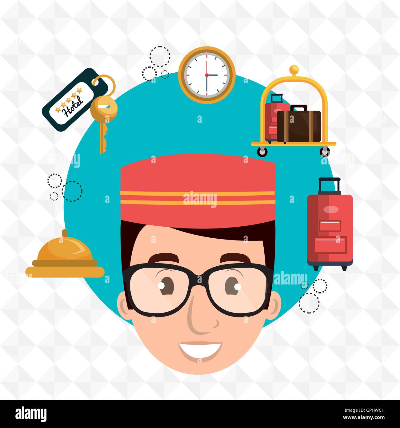 employee hotel building icon Stock Vector Image & Art - Alamy