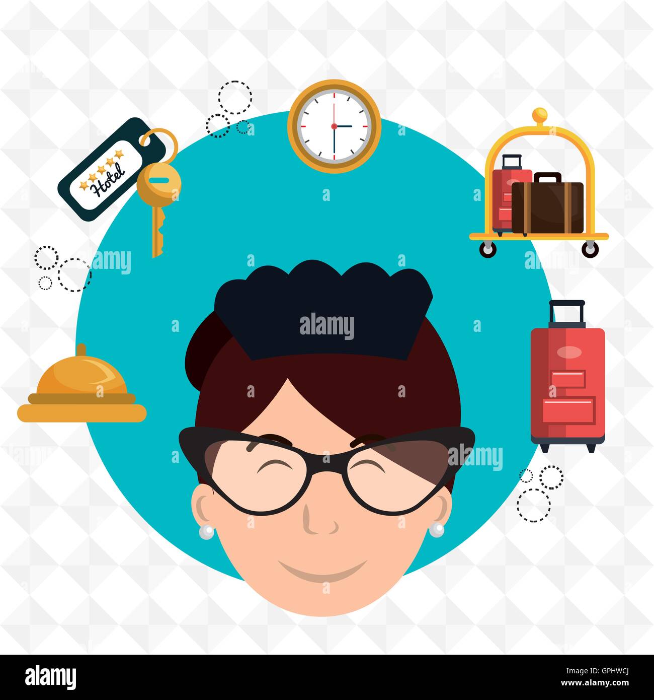 employee hotel building icon Stock Vector Image & Art - Alamy