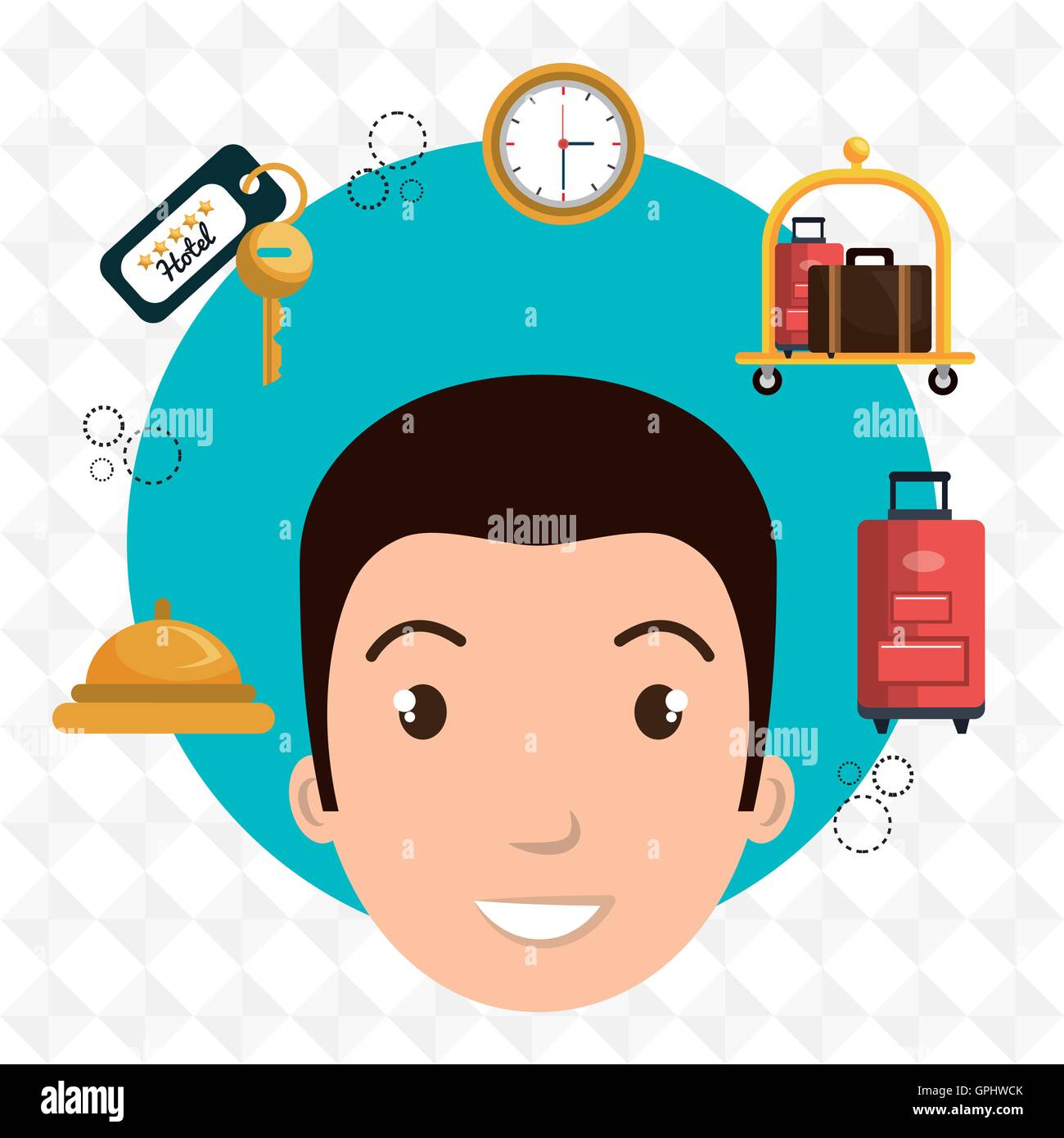employee hotel building icon Stock Vector Image & Art - Alamy