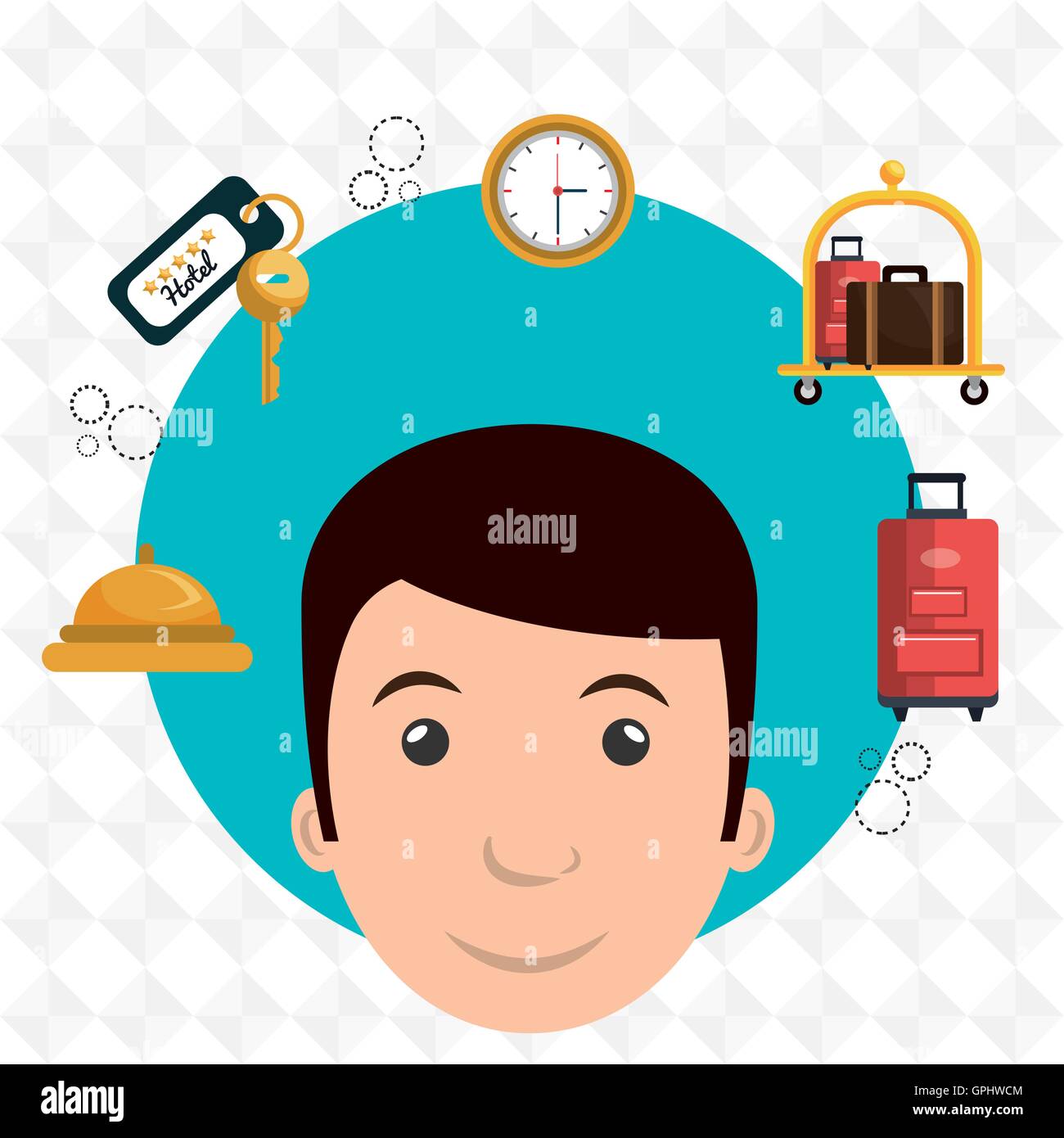 employee hotel building icon Stock Vector Image & Art - Alamy
