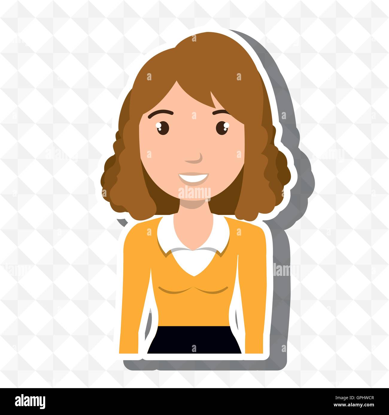 woman girl work icon Stock Vector Image & Art - Alamy