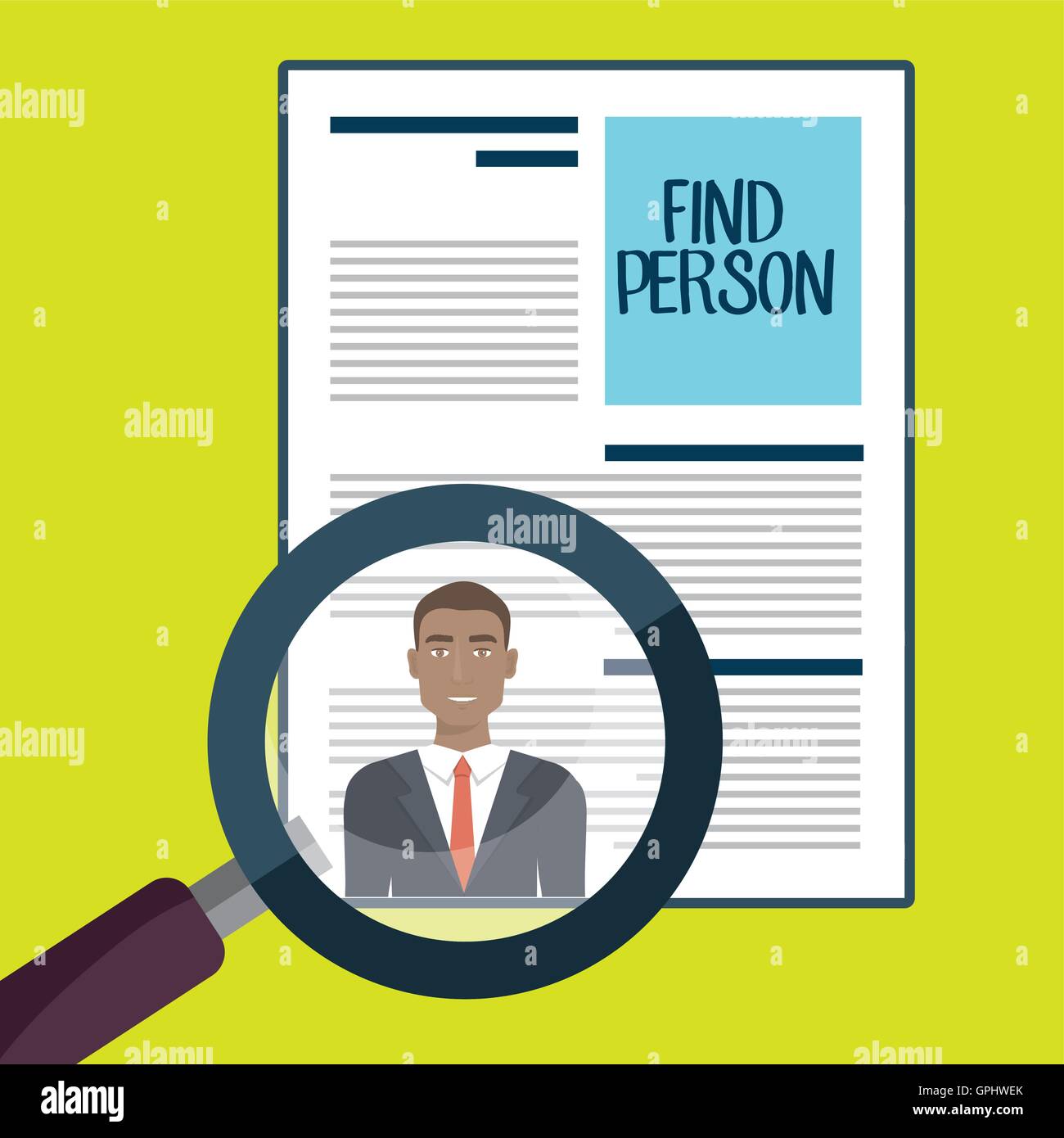 choose find cv man Stock Vector Image & Art - Alamy