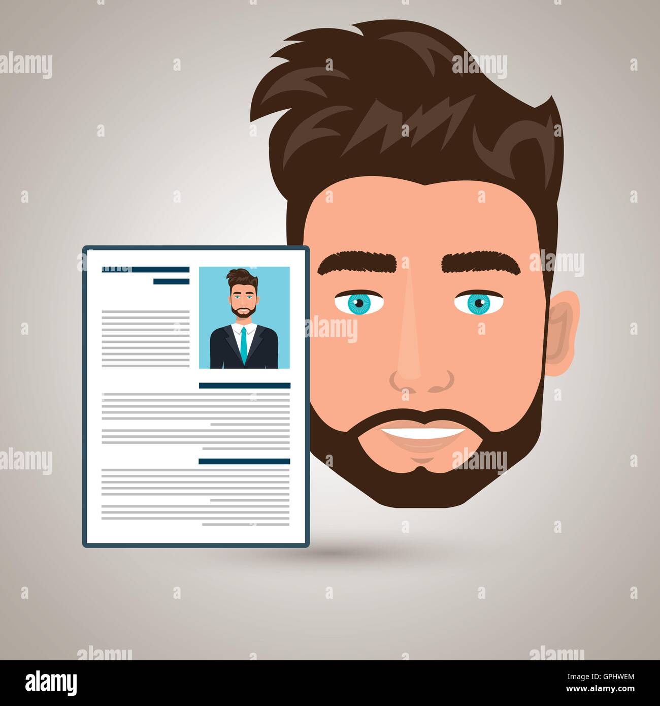 man cv find person Stock Vector Image & Art - Alamy