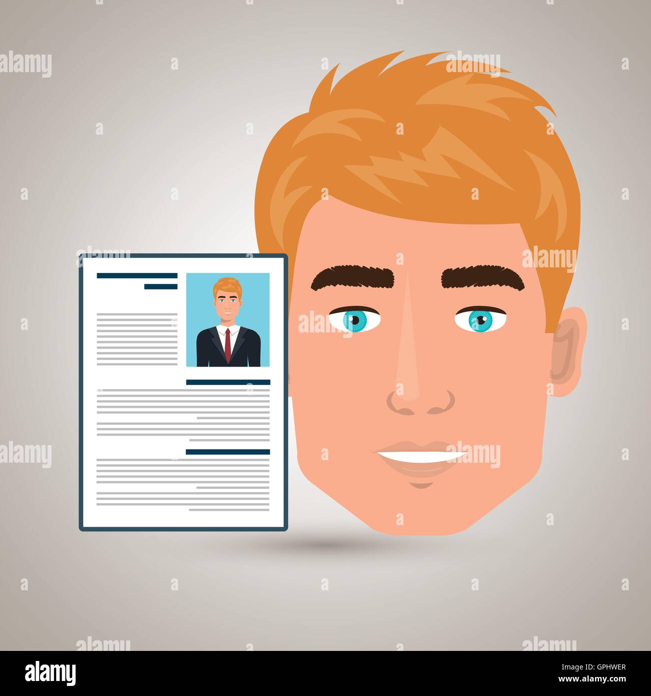 man cv find person Stock Vector Image & Art - Alamy