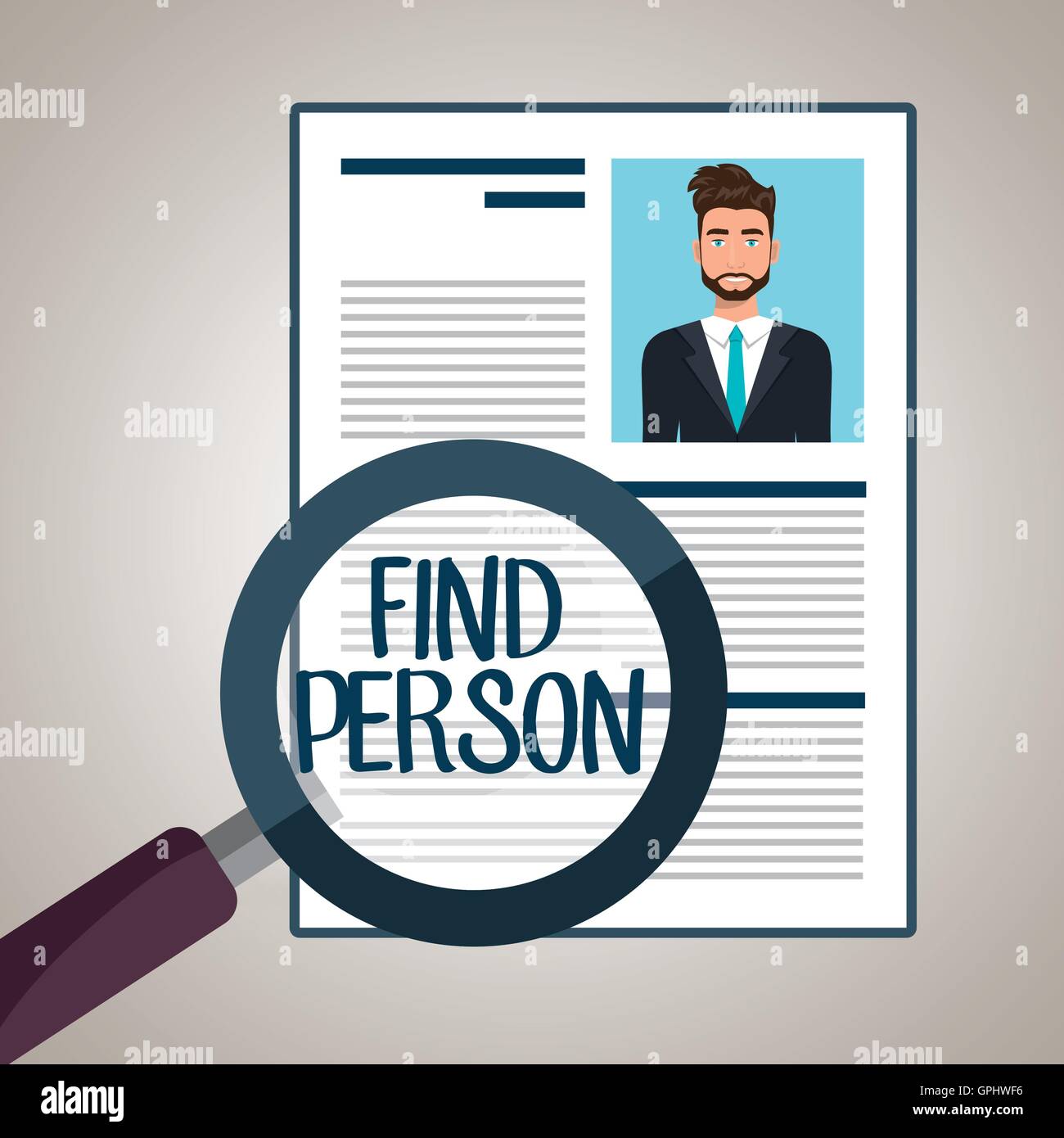 choose find cv man Stock Vector Image & Art - Alamy