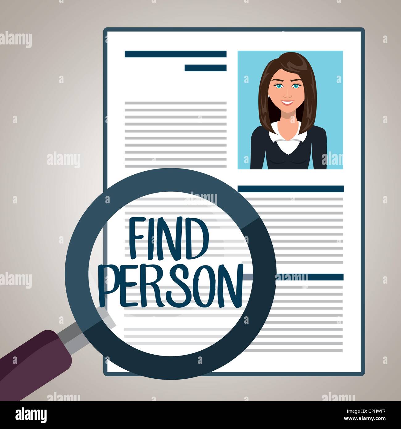 woman search find person Stock Vector Image & Art - Alamy