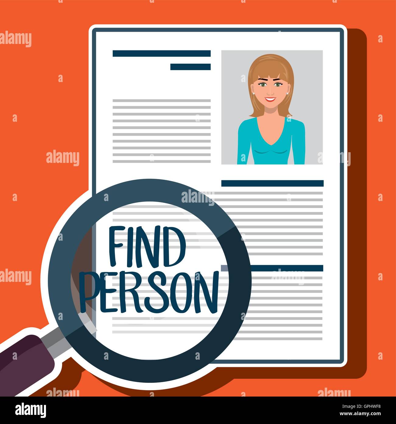 woman search find person Stock Vector Image & Art - Alamy
