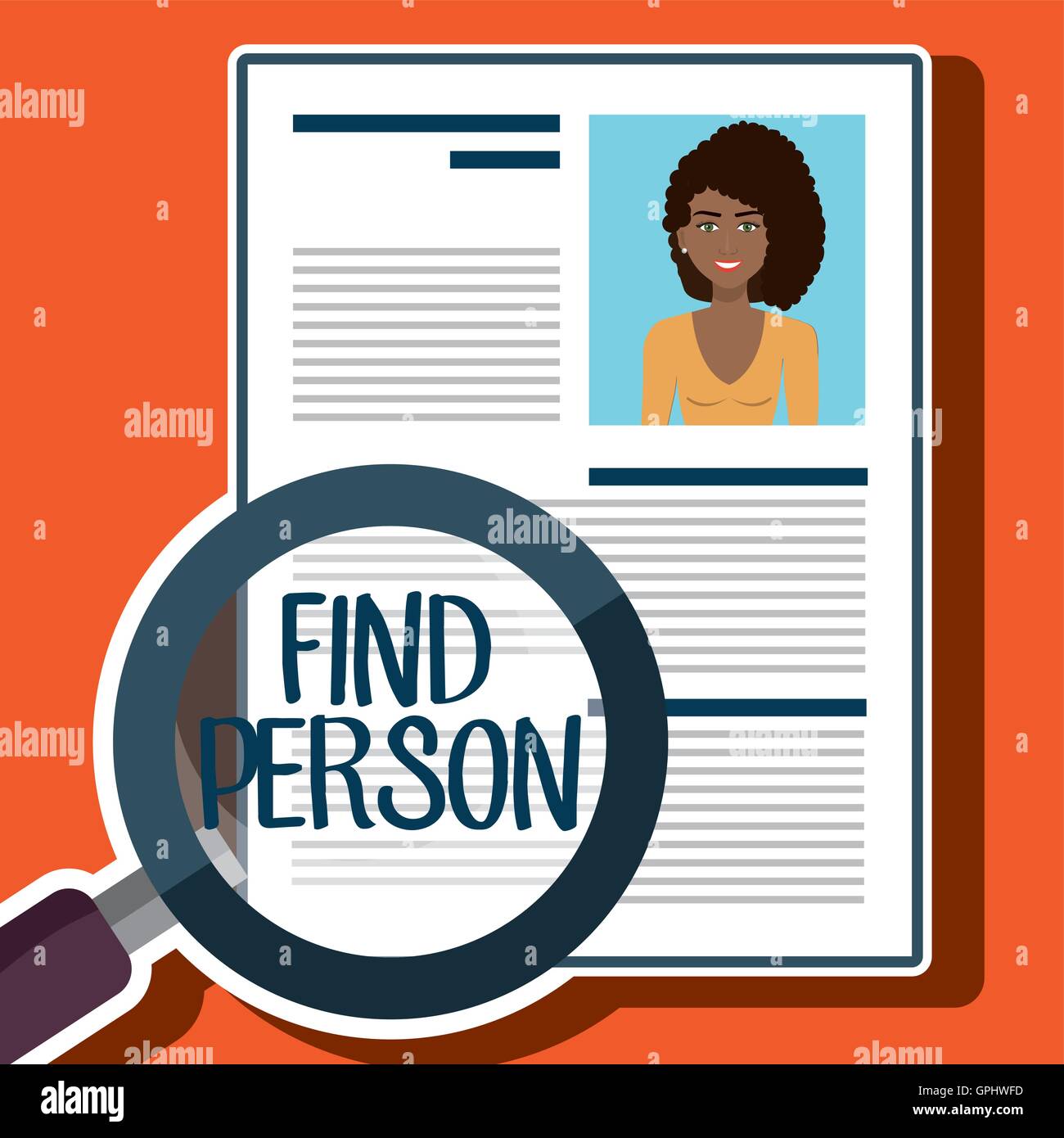 woman search find person Stock Vector Image & Art - Alamy