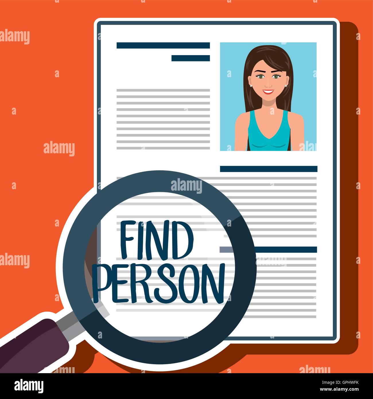 woman search find person Stock Vector Image & Art - Alamy