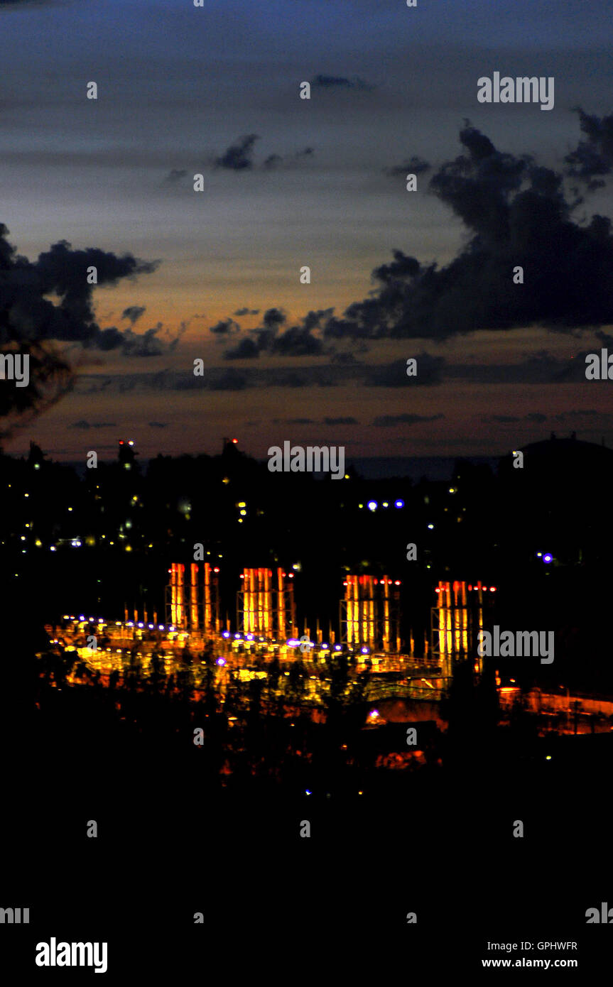 Installations and facilities in the Arun LNG Regasification Terminal ...