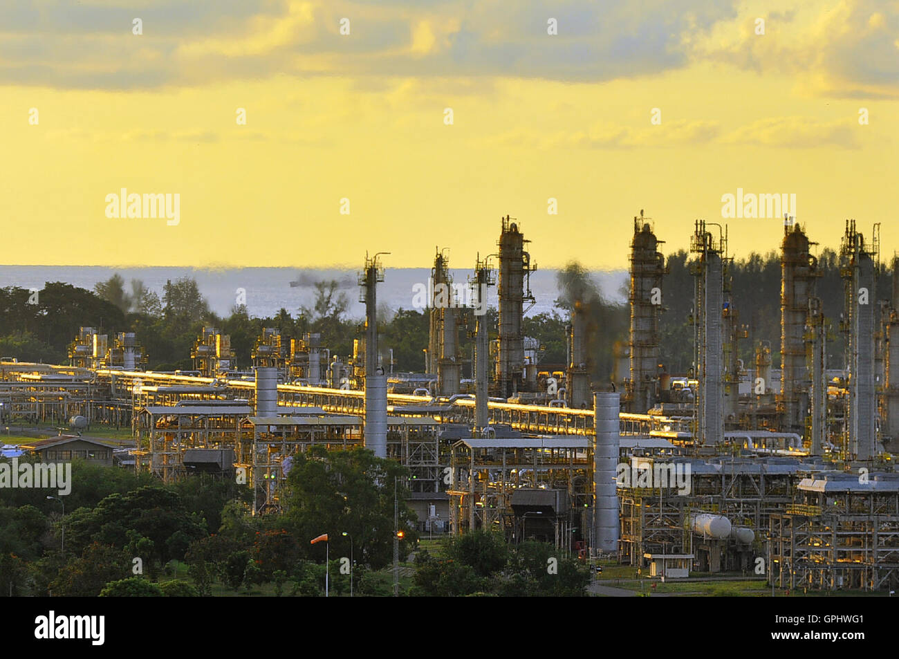 Installations and facilities in the Arun LNG Regasification Terminal ...