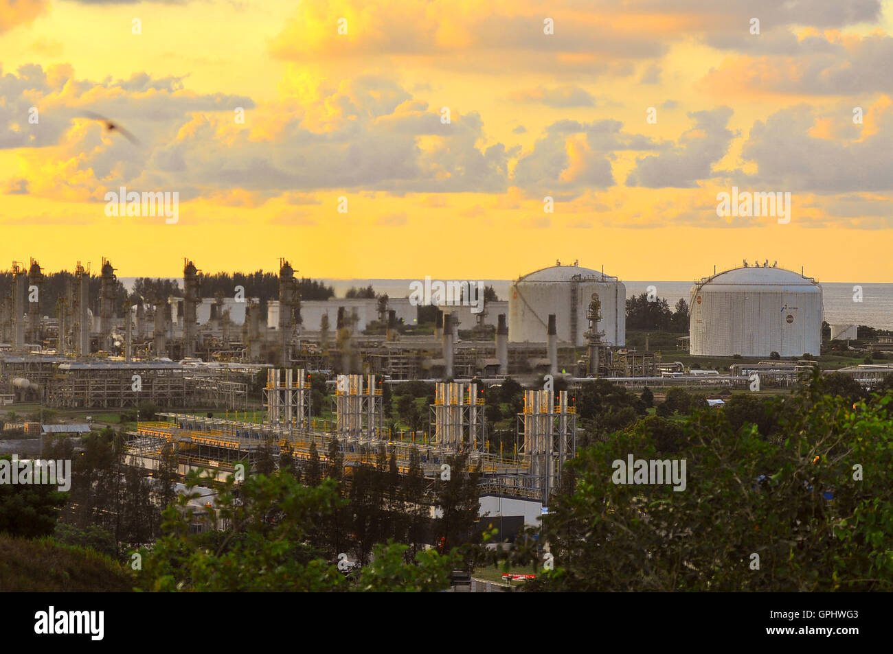 Installations and facilities in the Arun LNG Regasification Terminal ...