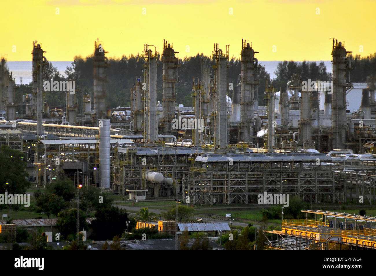 Installations and facilities in the Arun LNG Regasification Terminal ...