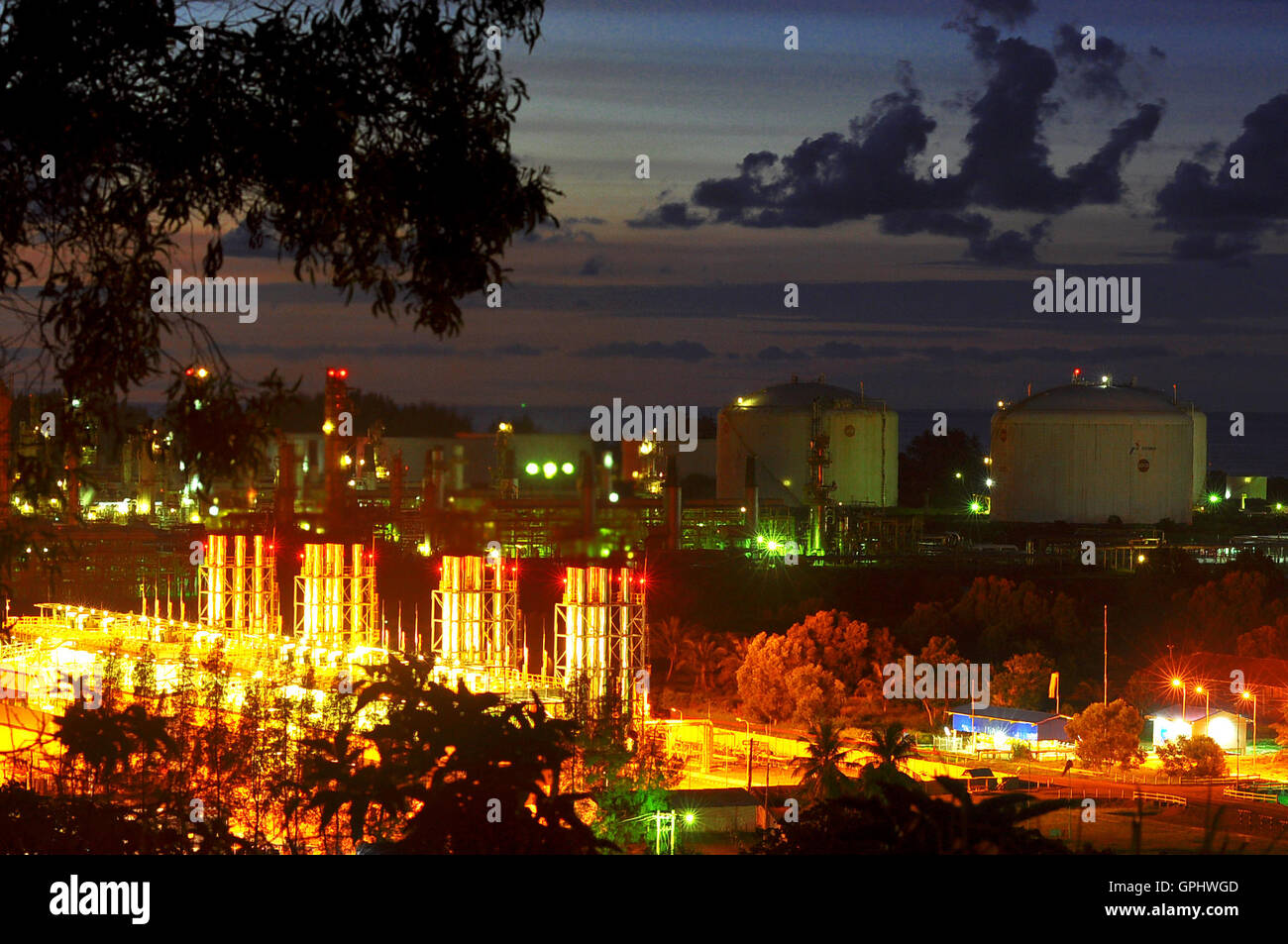 Installations and facilities in the Arun LNG Regasification Terminal ...