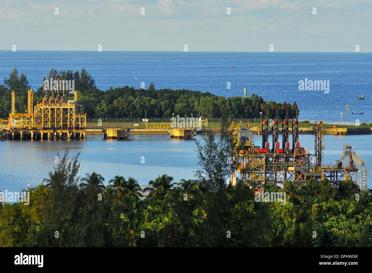 Installations and facilities in the Arun LNG Regasification Terminal ...