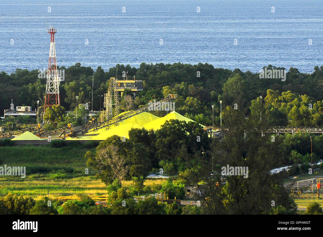 Installations and facilities in the Arun LNG Regasification Terminal ...