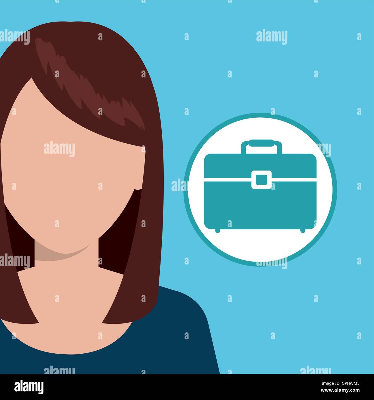 woman files folder icon Stock Vector Image & Art - Alamy