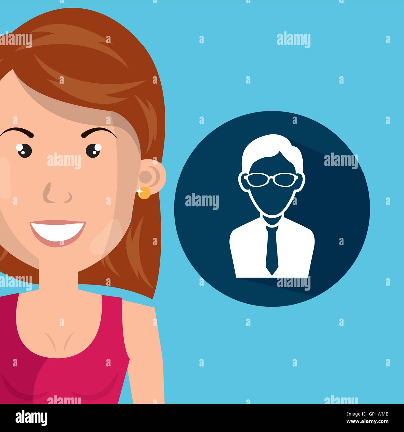 woman files folder icon Stock Vector Image & Art - Alamy
