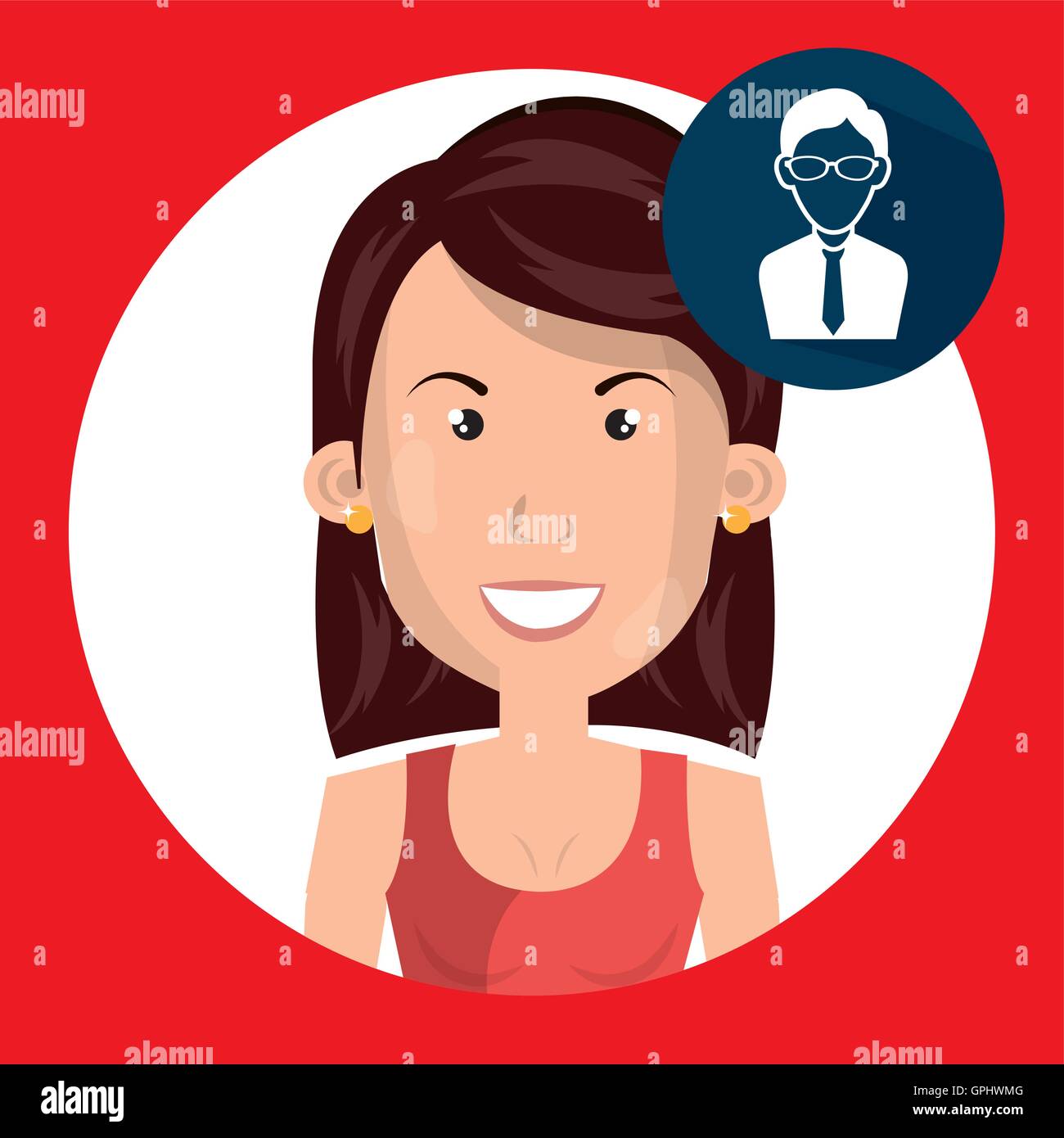 woman files folder icon Stock Vector Image & Art - Alamy