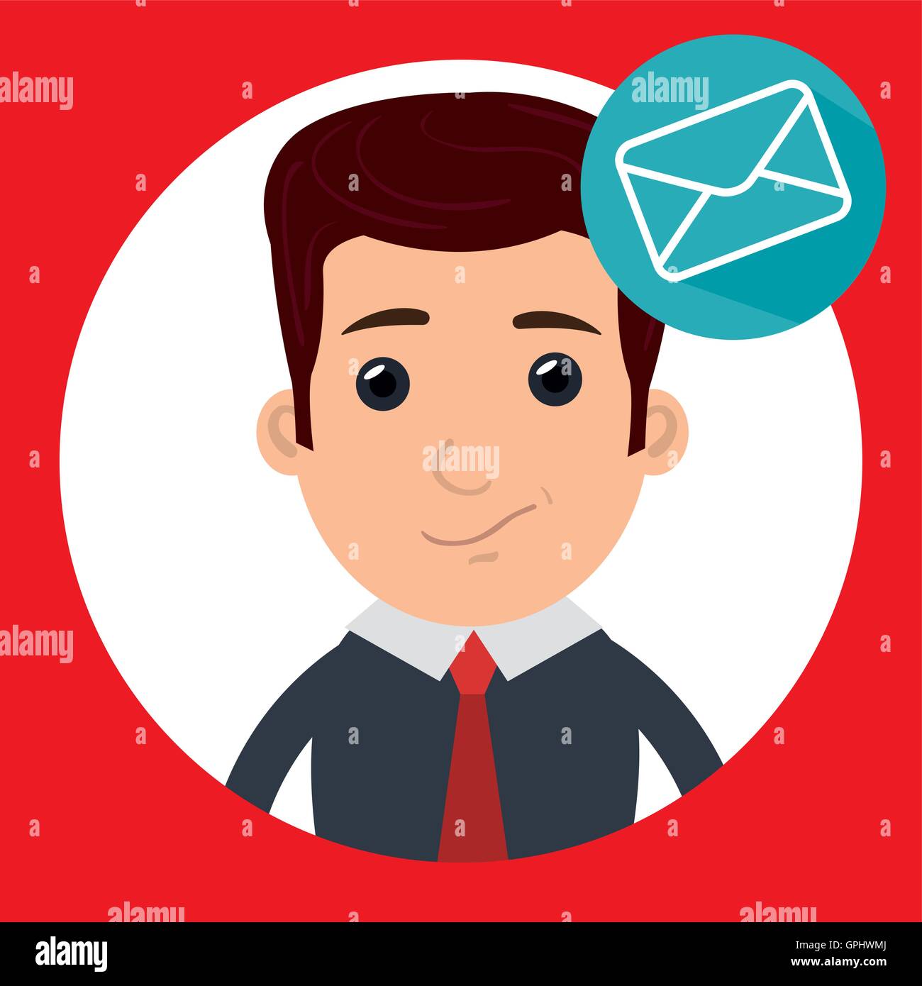man adult envelope icon Stock Vector Image & Art - Alamy