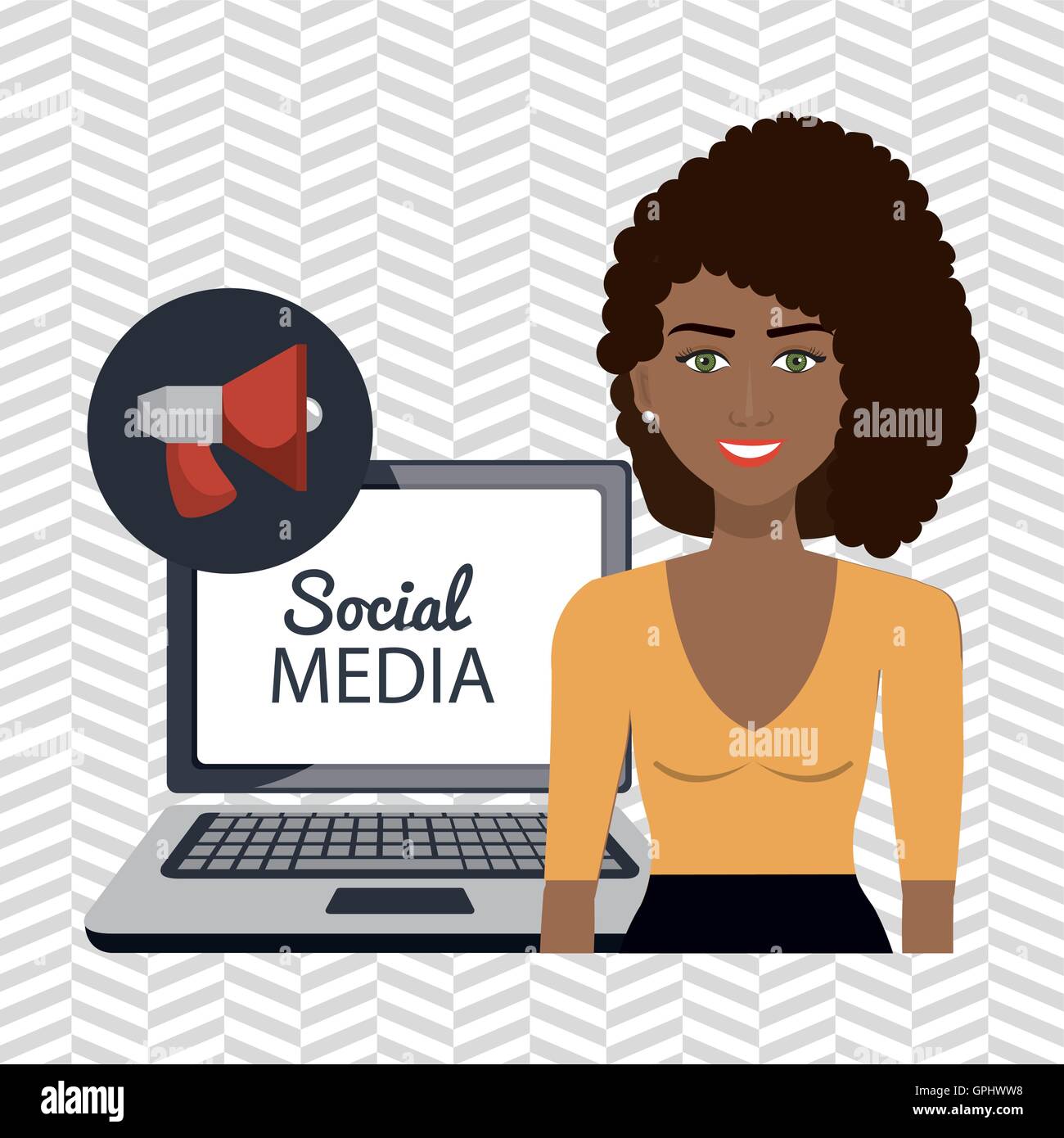 woman social media apps Stock Vector Image & Art - Alamy