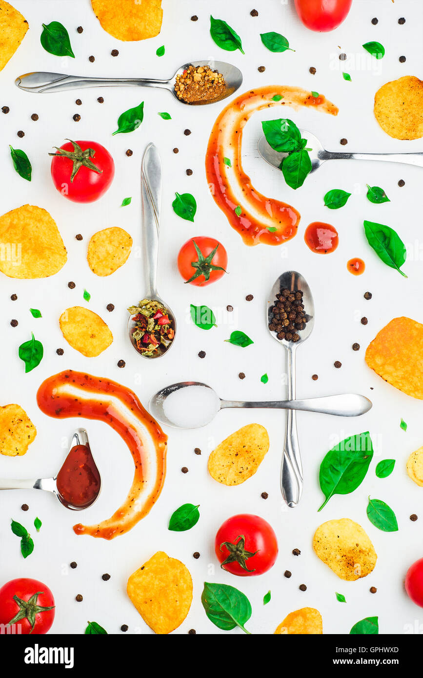 Chips pattern hi-res stock photography and images - Alamy