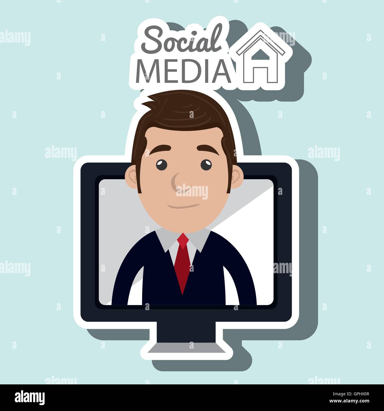 man social media apps Stock Vector Image & Art - Alamy