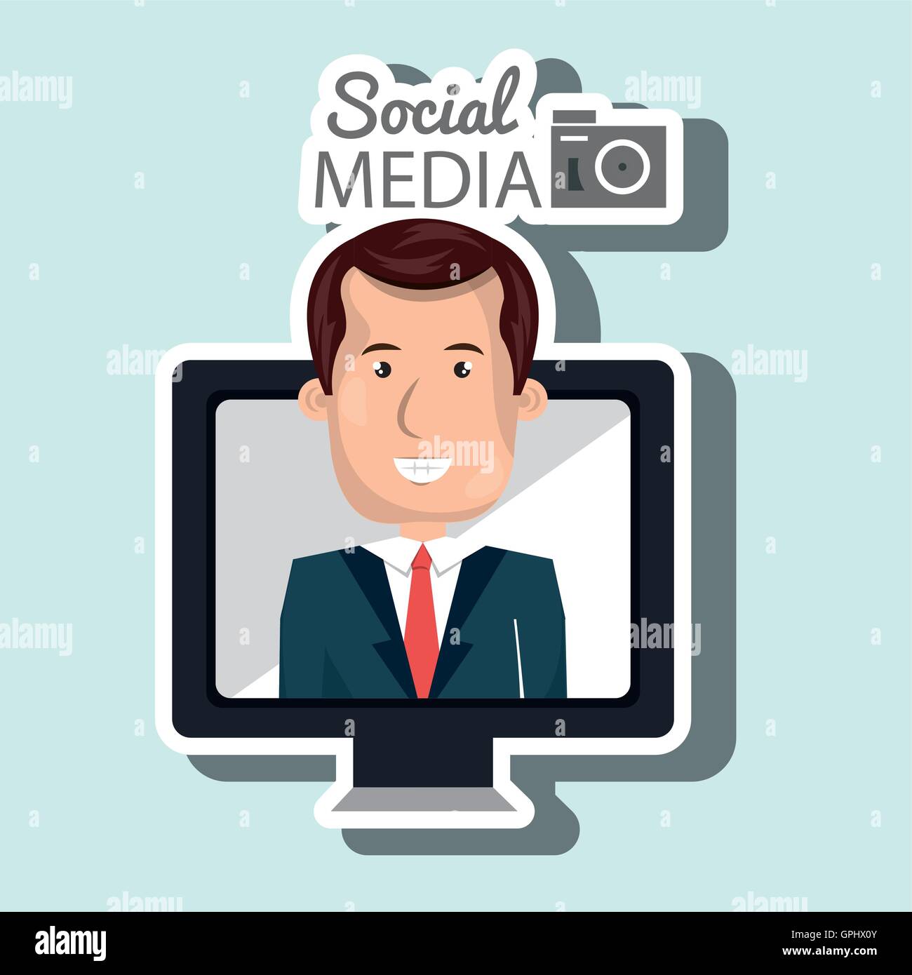 man social media apps Stock Vector Image & Art - Alamy